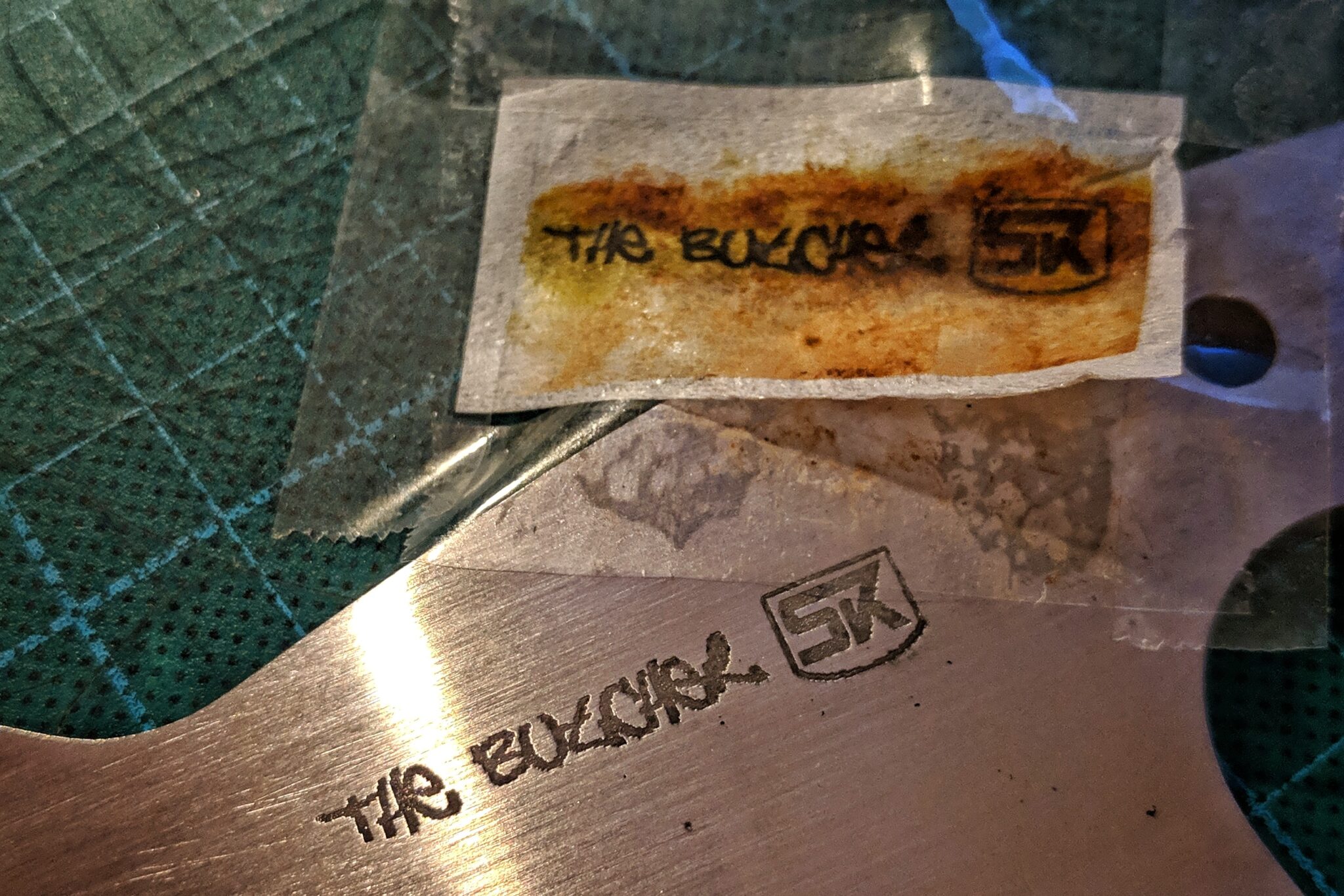 How I do my metal etching / markings – Simply Knives